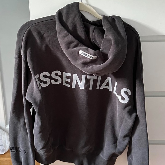 Essentials | Tops | Essentials Charcoal Hoodie With Bold Logo | Poshmark